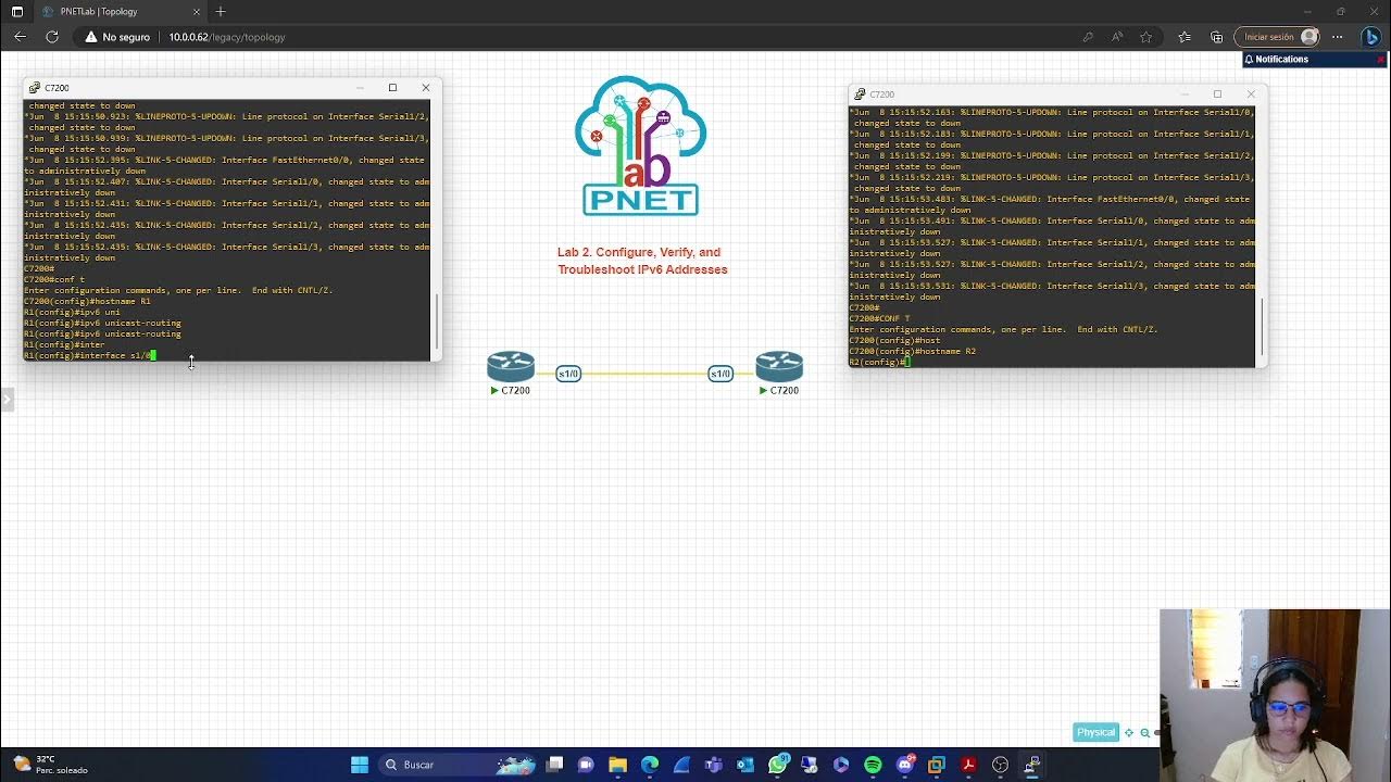 Lab 2 Configure, Verify, And Troubleshoot IPv6 Addresses - YouTube