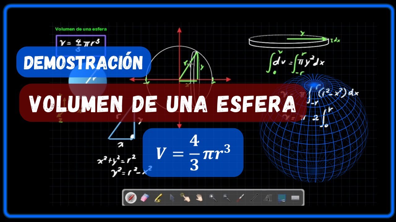Demostración Volumen de una Esfera mediante Integrales - YouTube