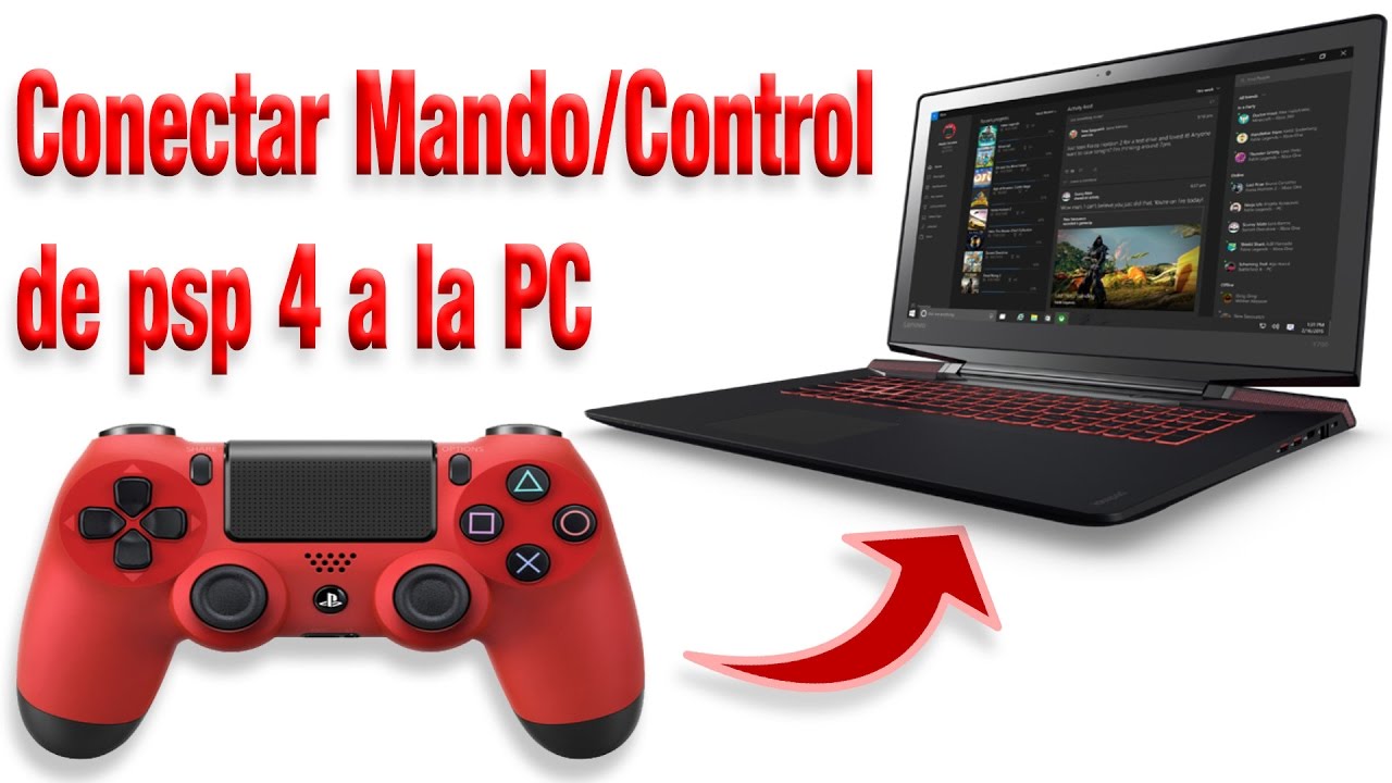 Conecta tu mando o control de la psp 4 a la Computadora - YouTube