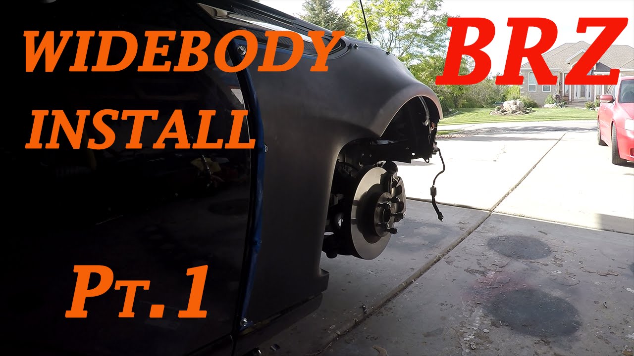 How To Install Rocket Bunny Kit : Widebody BRZ Pt.1 - YouTube