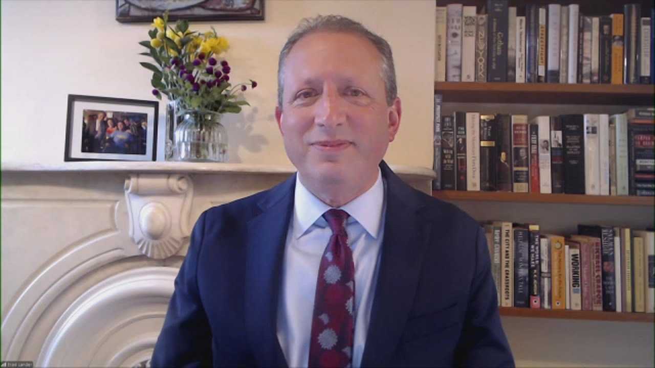 NYC Comptroller Brad Lander announces run against Eric Adams for mayor - YouTube