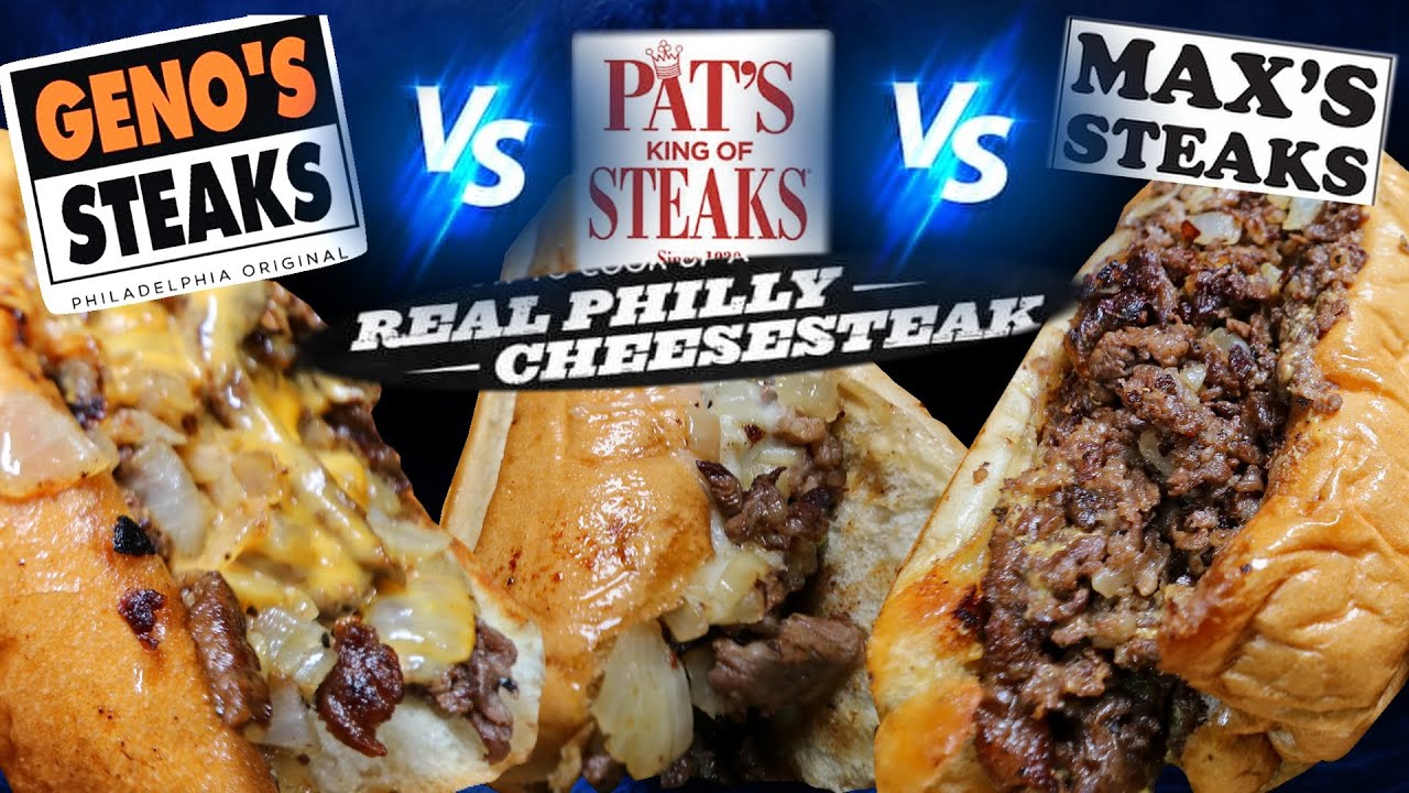 PHILLY CHEESE STEAK COMPETITION + PAT'S VS GENO'S VS MAX + CHEESE WIZ ...