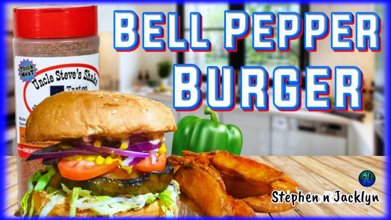 How to make a Bell Pepper Cheese Burger - YouTube