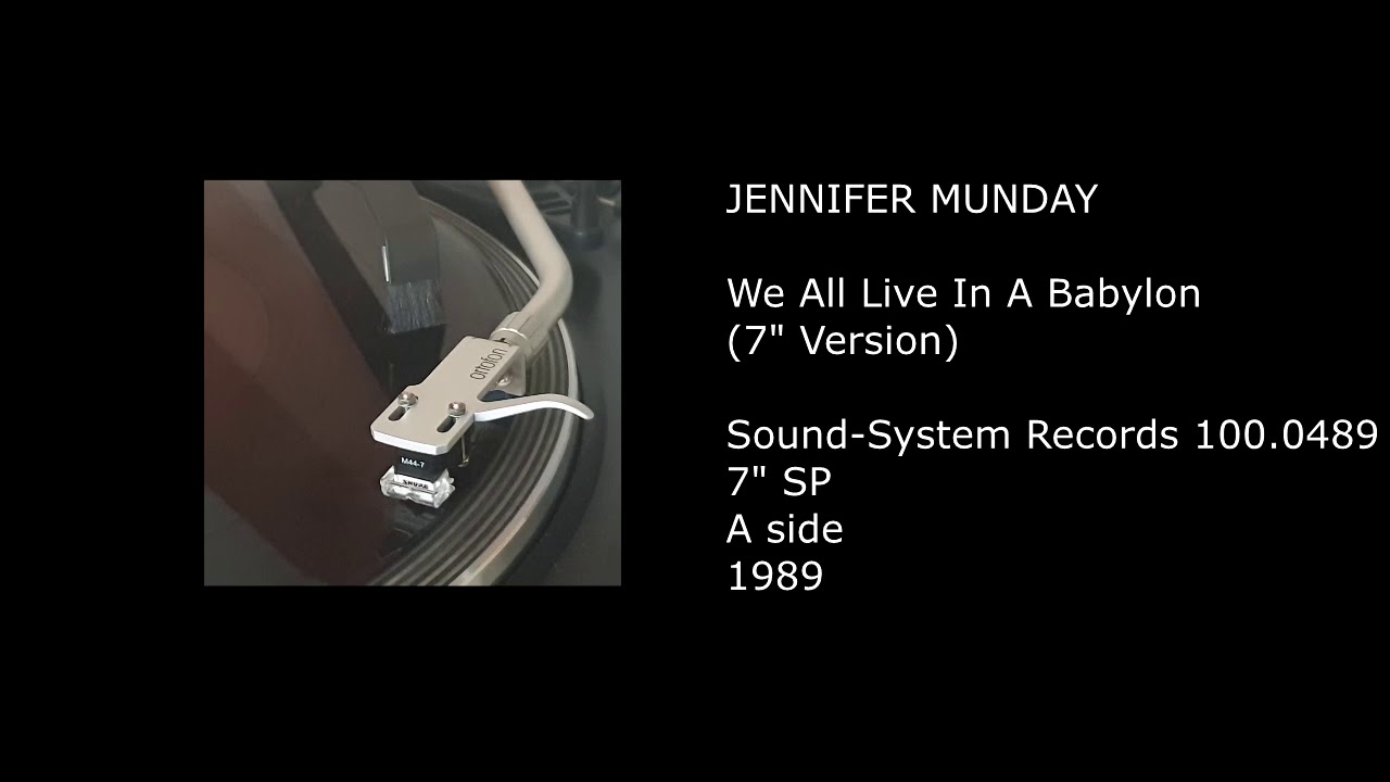 JENNIFER MUNDAY - We All Live In A Babylon (7'' Version) - 1989 - YouTube