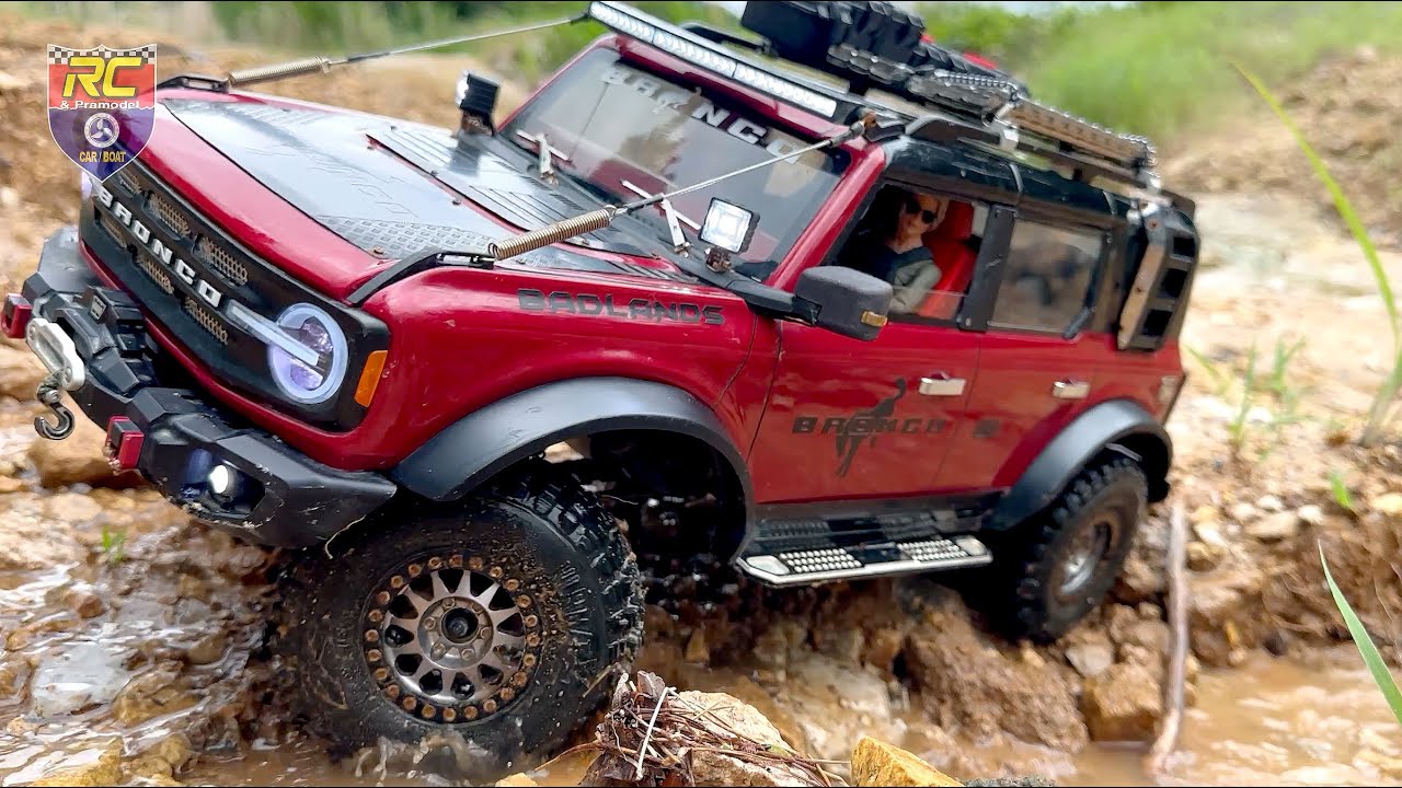 1/10 Scale RC car TRAXXAS TRX-4 | Ford NEW Bronco Off-road Driving 4X4 ...