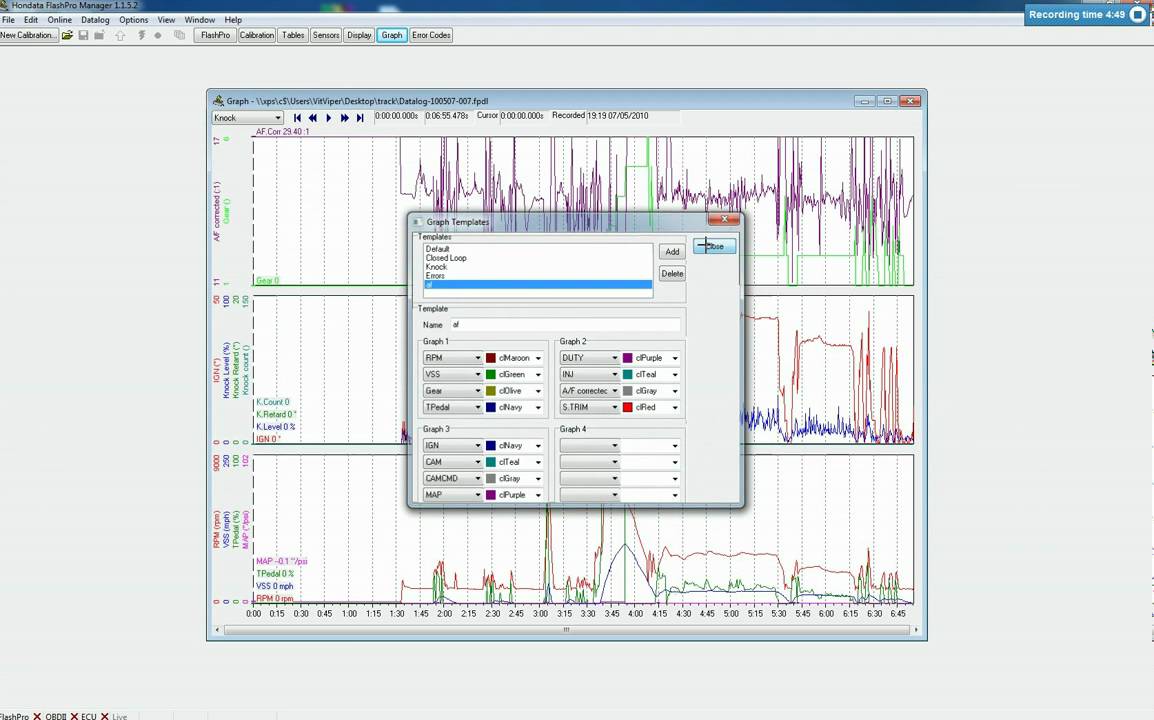 FlashPro Tuning Graph Templates - YouTube