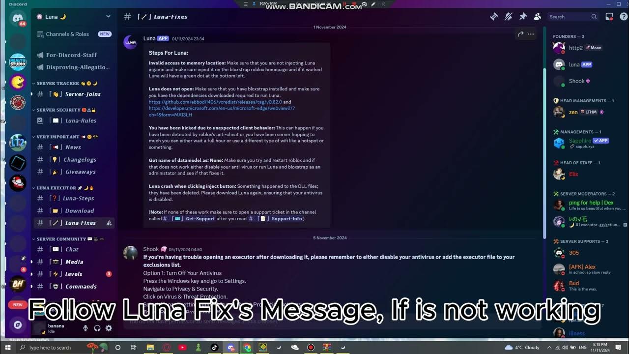 How to download PC Luna Executor (WORKS, 11 November 2024) - YouTube