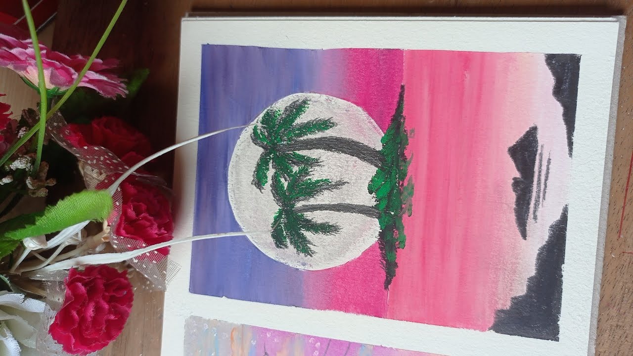 easy pastel drawing for beginners / how to make a easy oil pastel ...