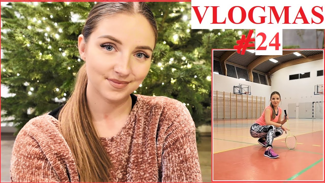 VLOGMAS 24 WESOŁYCH ŚWIĄT MECZ W BADMINTONA - YouTube
