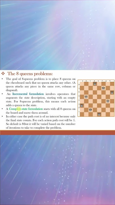 What are different types of Problem formulations for solving the 8 ...
