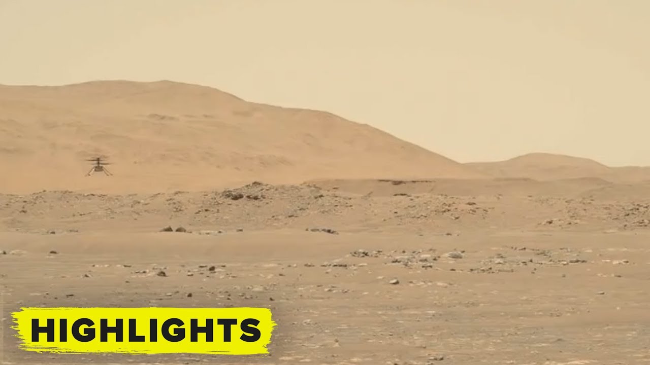 NEW VIDEO! Ingenuity's 3rd Flight Captured - YouTube