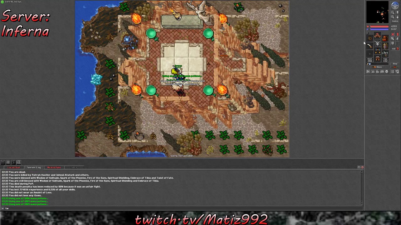 Tibia Inferna Darashia-Ankrahmun Open Battle - YouTube