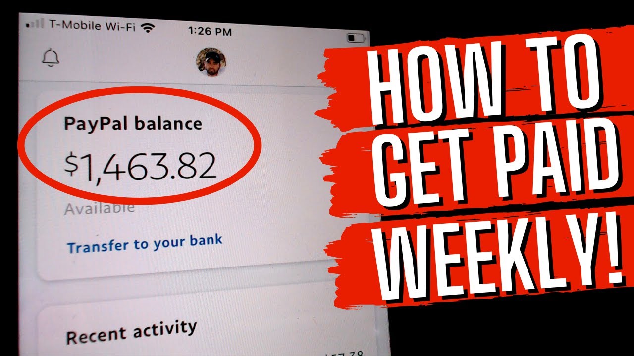 How To Make Money With PayPal Account (GET PAID WEEKLY) - YouTube