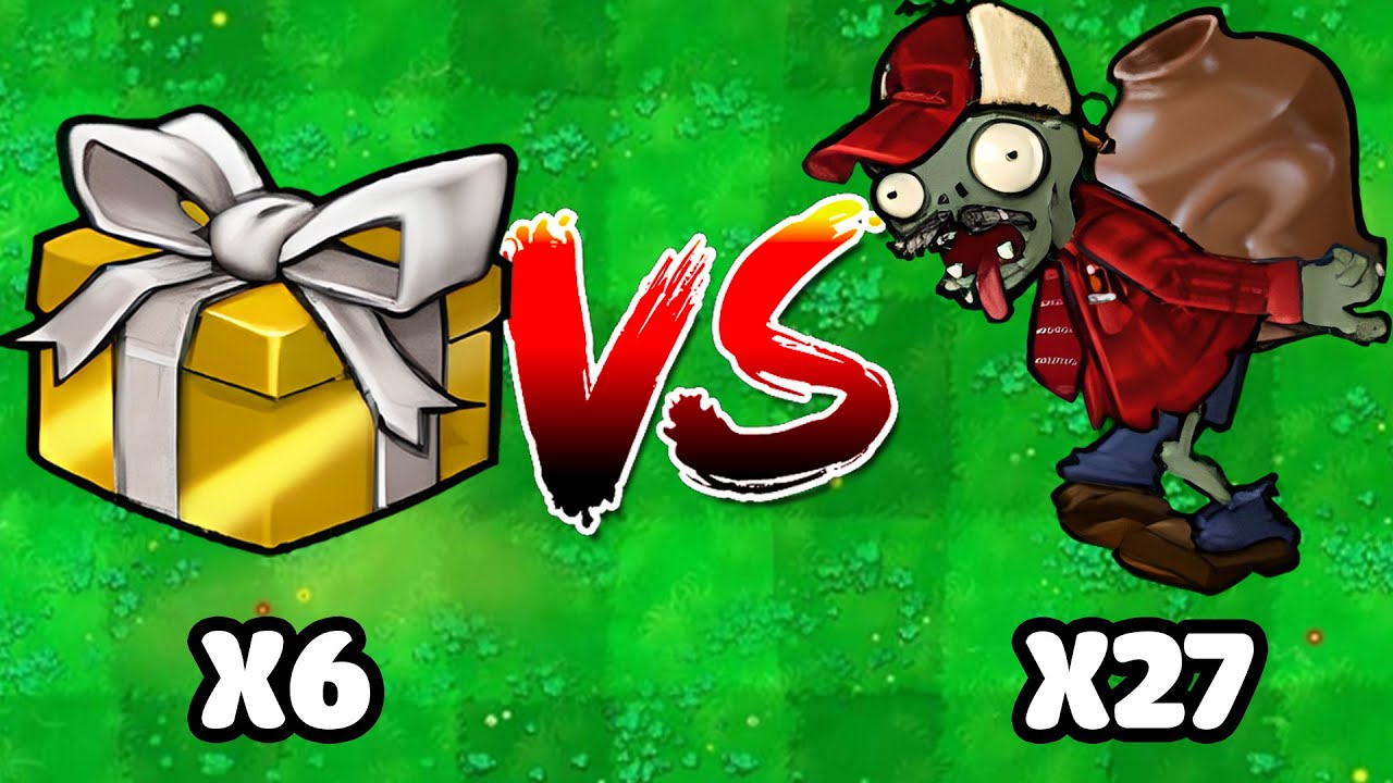 6 Deluxe Blind Box VS 27 Zombies Vases, Who Will Win? PVZ Hybrid ...