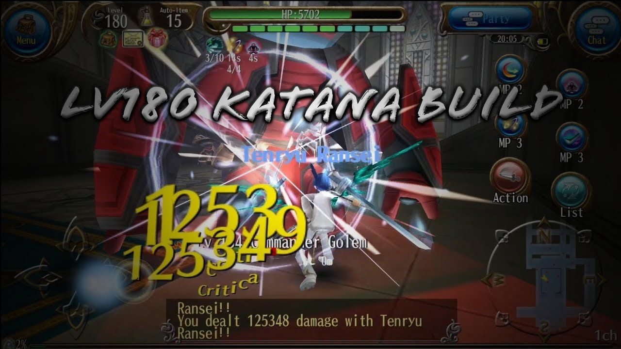 Toram Online - Lv180 Katana Build High DPS - YouTube