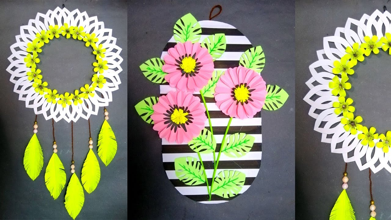 Unique and Easy Paper Wall Hanging Idea | Wall hanging with paper ...