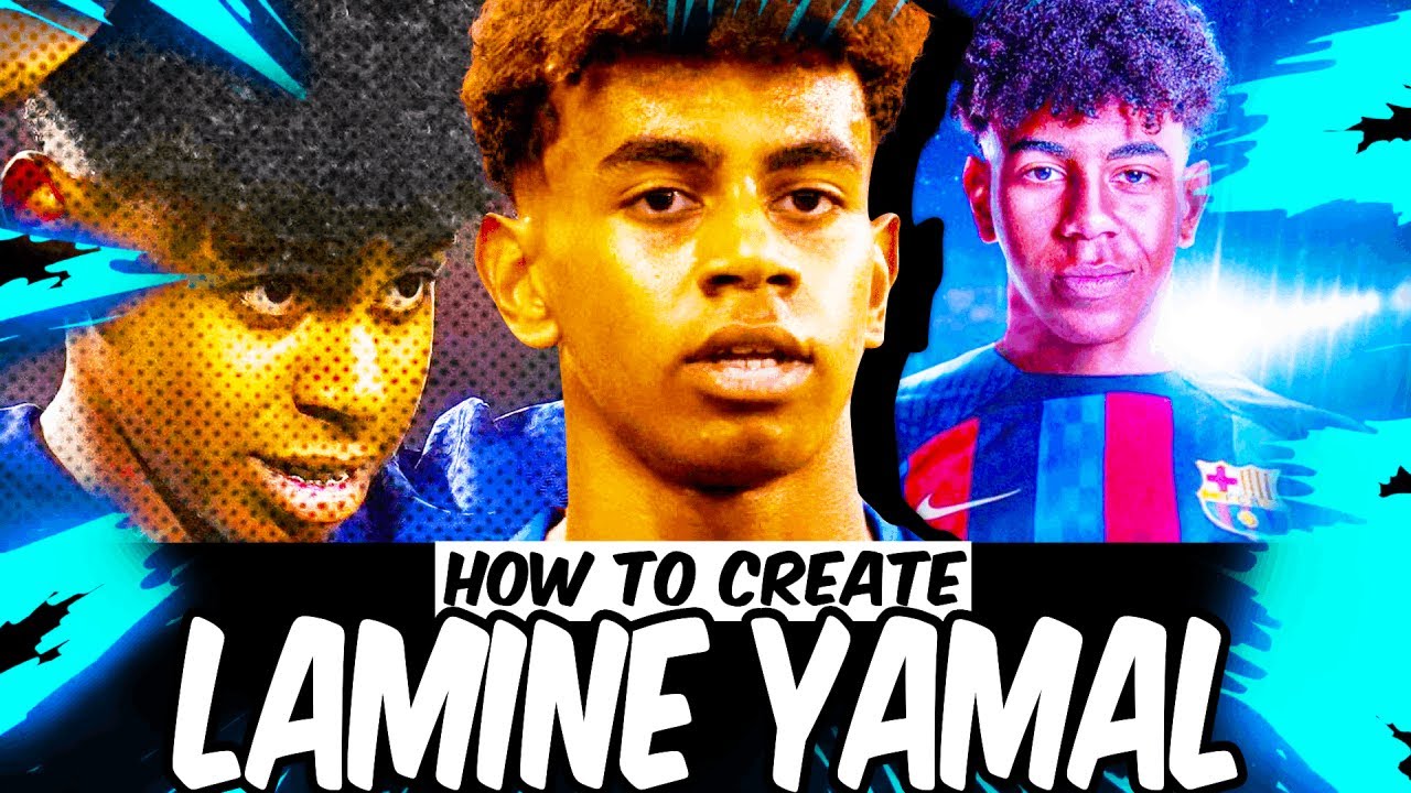 Lamine Yamal EA Sports FC 24 | VIRTUAL PRO LOOKALIKE TUTORIAL - YouTube