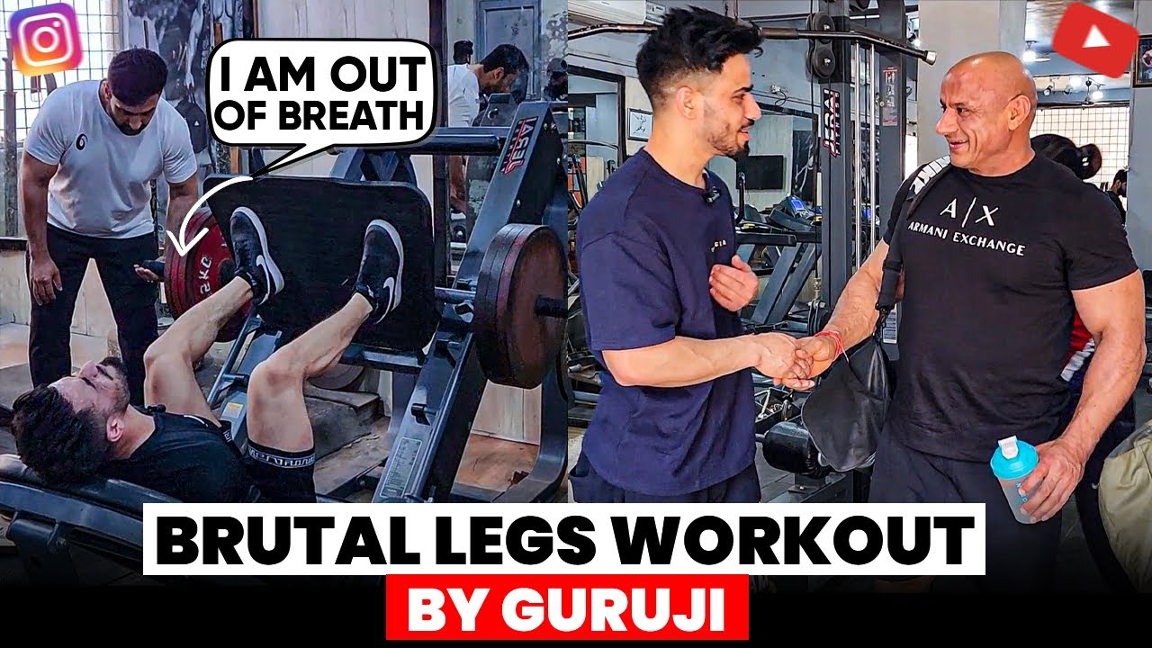Brutal Legs Workout | Legs Workout by Guru Ji | Most Effective Leg ...