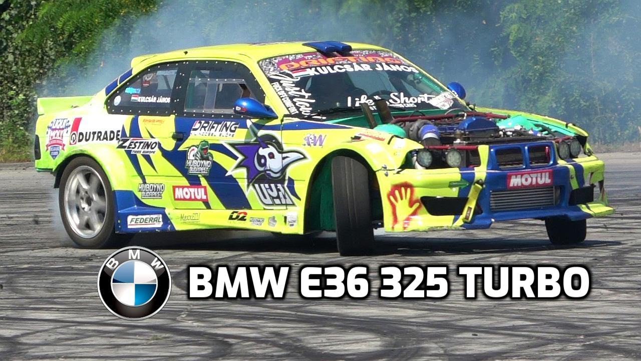 BMW E36 325i turbo drift video - YouTube