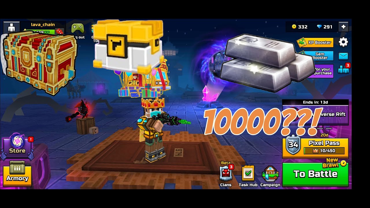 pixel gun 3d f2p series {ep 5} CHEST OPINING SPREE and normal gameplay ...