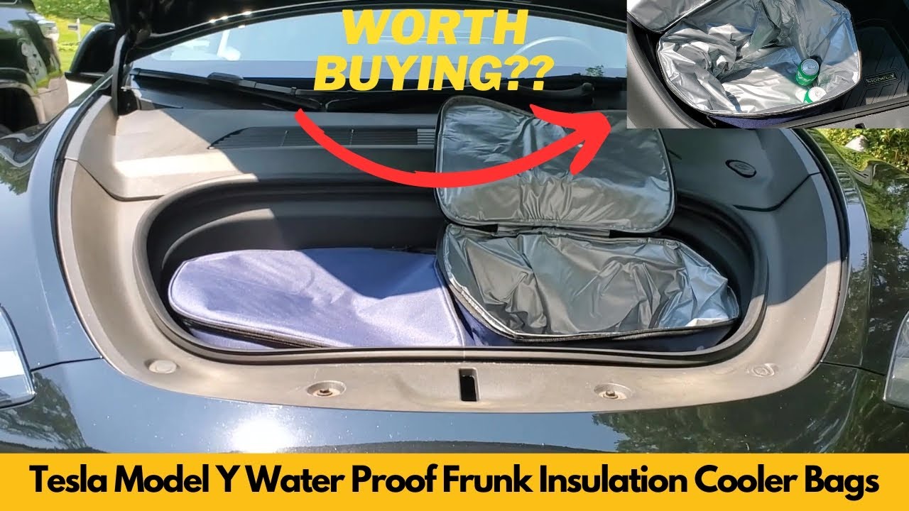 Tesla Model Y Water Proof Frunk Insulation Cooler Bags | Worth Buying ...