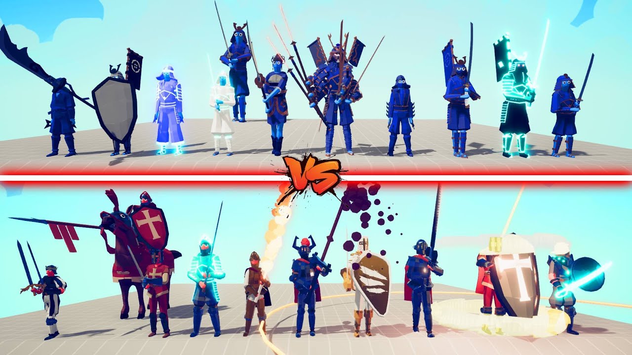 SAMURAI TEAM vs KNIGHT TEAM | TABS - Totally Accurate Battle Simulator ...