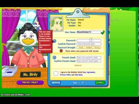 How to create a webkinz world account ♥ - YouTube