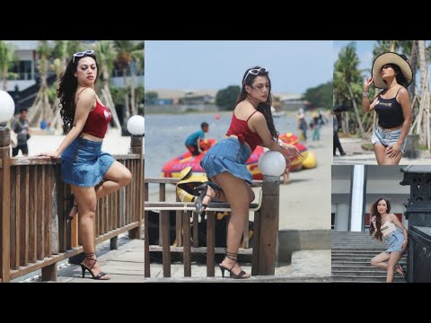 motret model2 cantik ENDmanagement di pantai Ancol Jakarta..