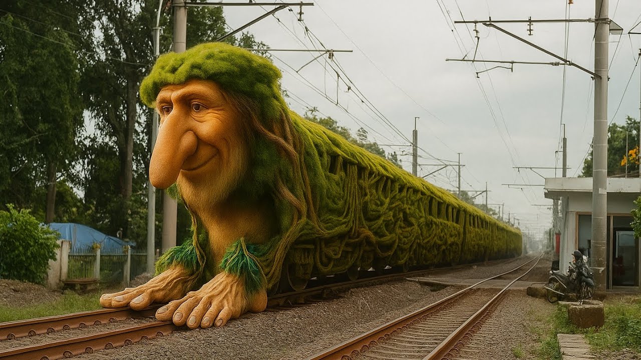 Funny Train, kereta anomali brr brr patapim jadi kereta krl ...