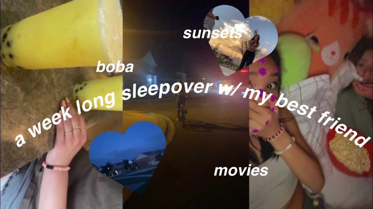 having a WEEK long sleepover with my friend | pt 1, movie nights ...
