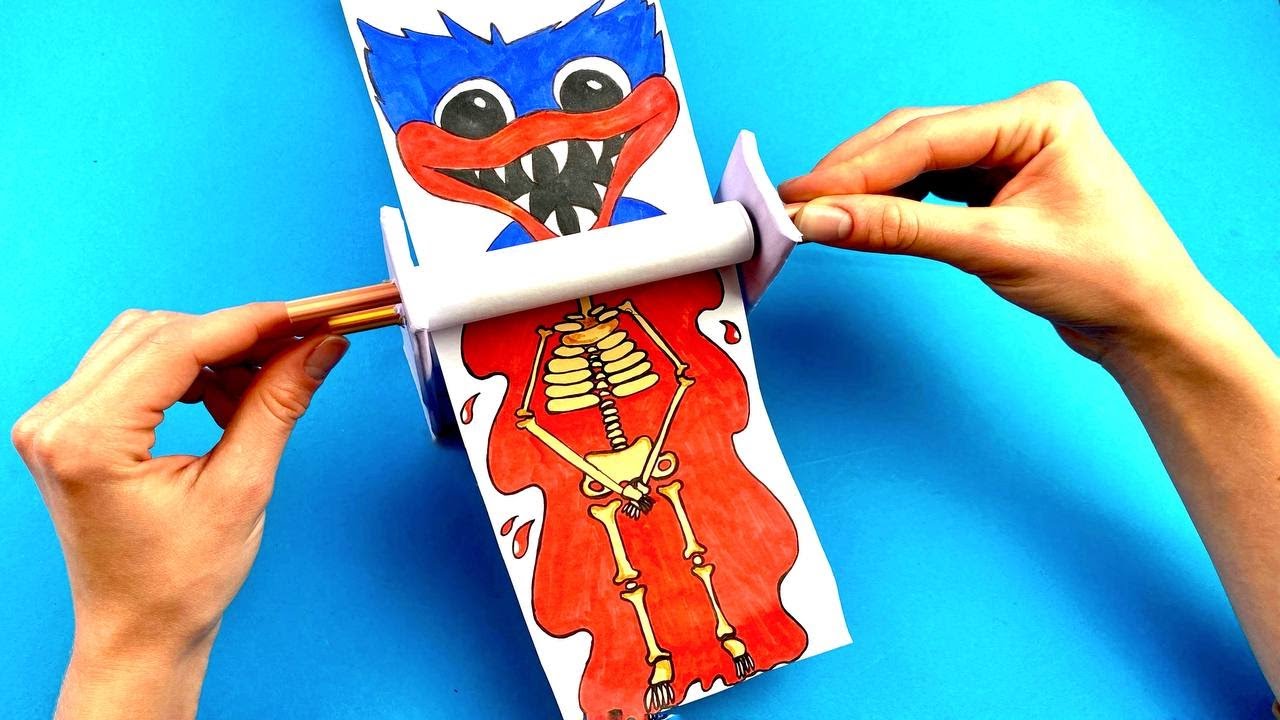 CRUSHED HUGGY WUGGY. COOL POPPY PLAYTIME CHAPTER 2 PAPER & MORE FUNNY ...