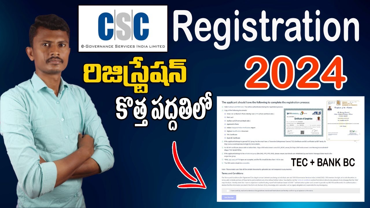 How to Apply CSC Registration New Process 2024 in Telugu | CSC ID ...