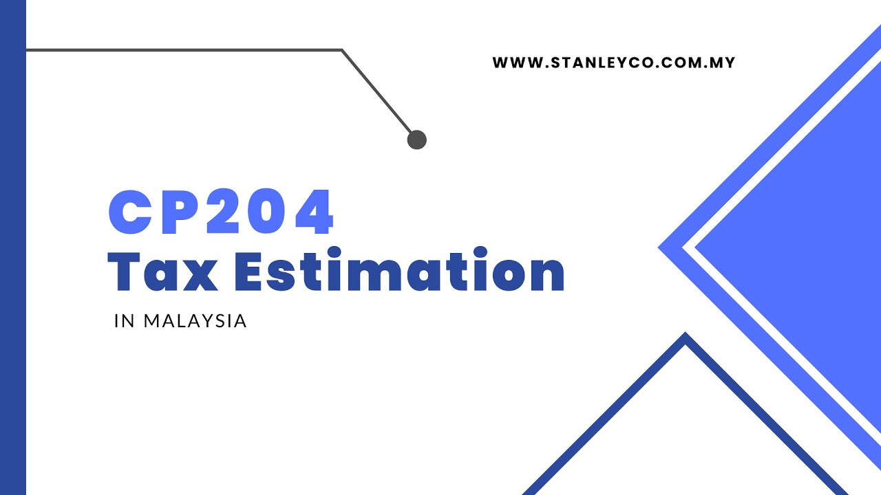 CP204 Tax Estimation - YouTube