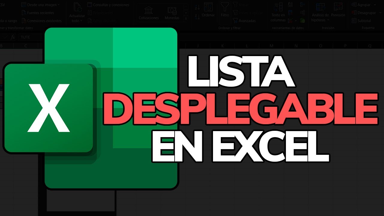 Cómo crear una LISTA DESPLEGABLE en EXCEL || Paso a Paso (FÁCIL) - YouTube
