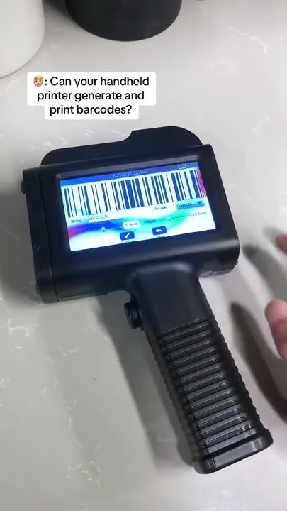 This handheld printer can generate and print scannable barcodes and QR ...