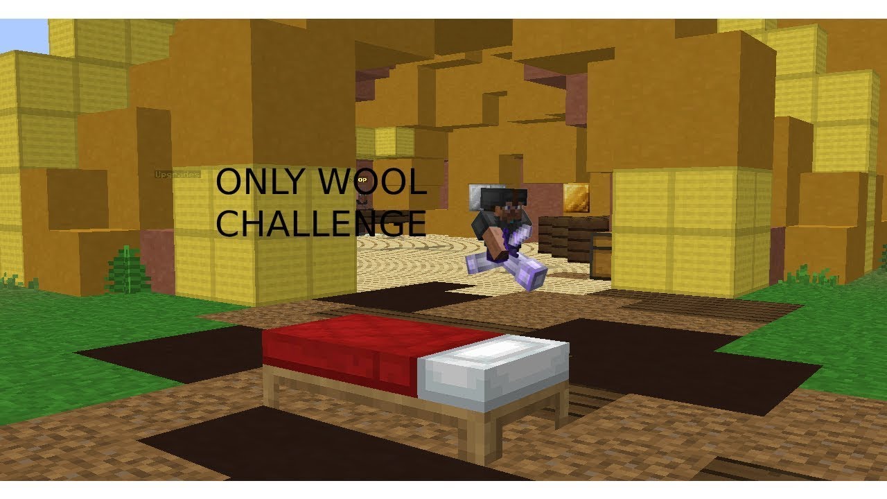 Minecraft Bedwars Wool Only Treading Challange - YouTube
