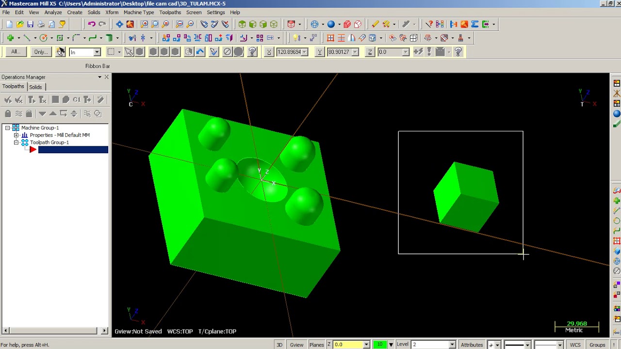 Move Solids and entities to another Level - mastercam - YouTube