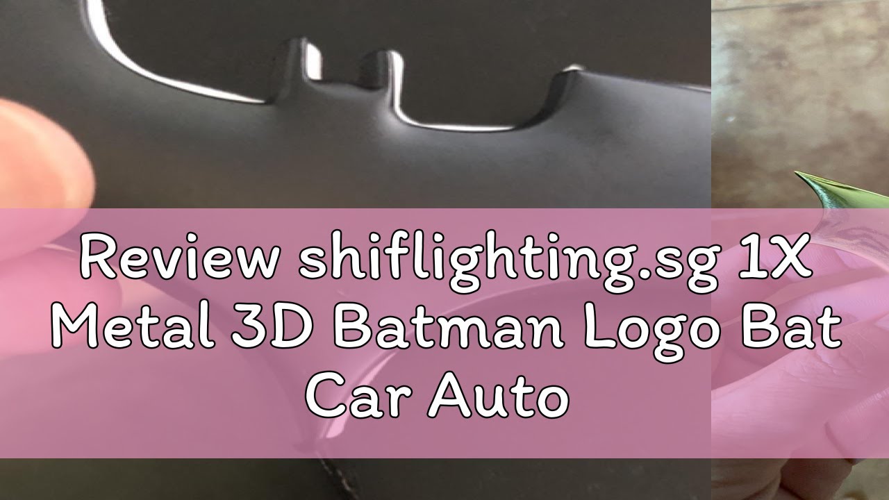 Review shiflighting.sg 1X Metal 3D Batman Logo Bat Car Auto Truck ...