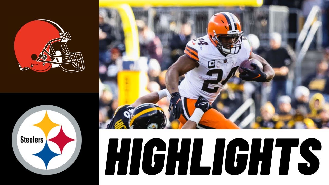 Nick Chubb Highlights vs Steelers | NFL Week 18 - YouTube