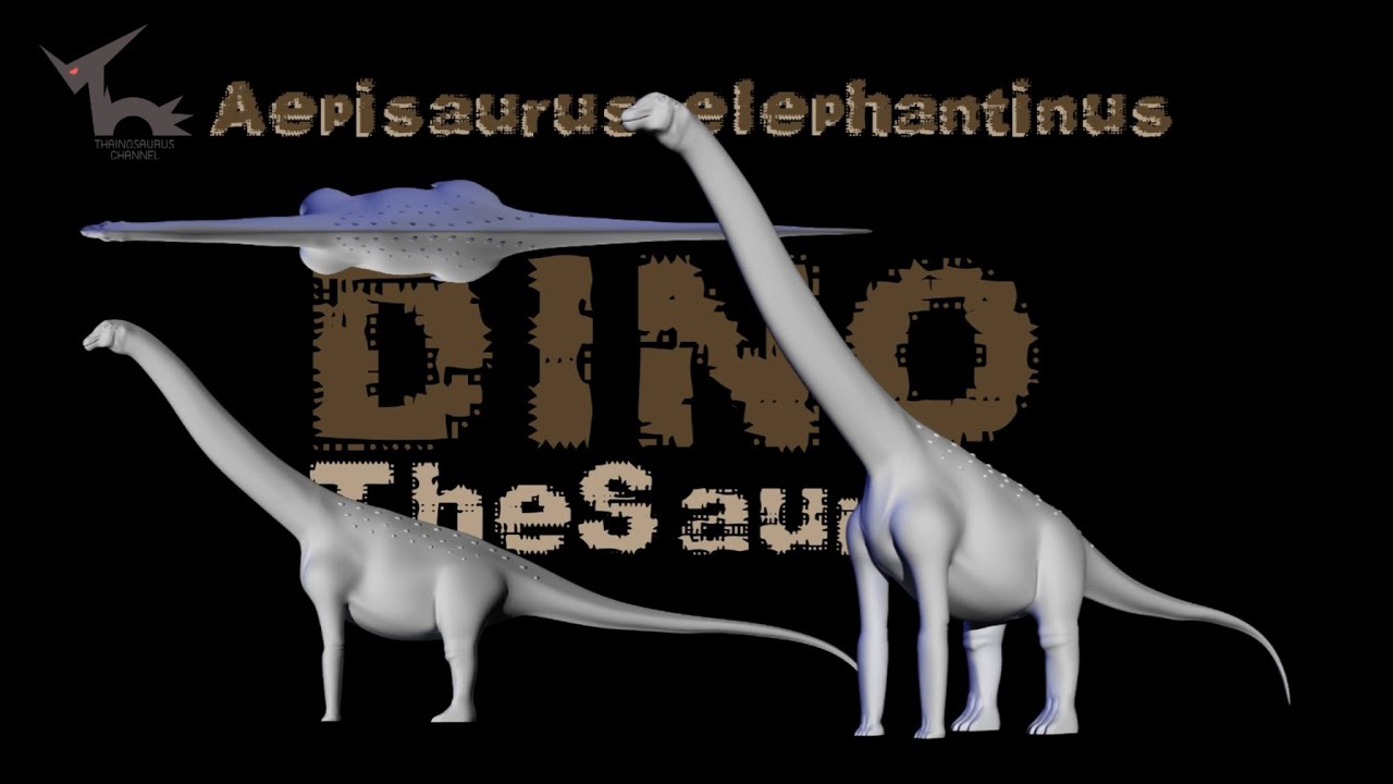 Dino TheSaurus : Model A024 Aepisaurus elephantinus - YouTube