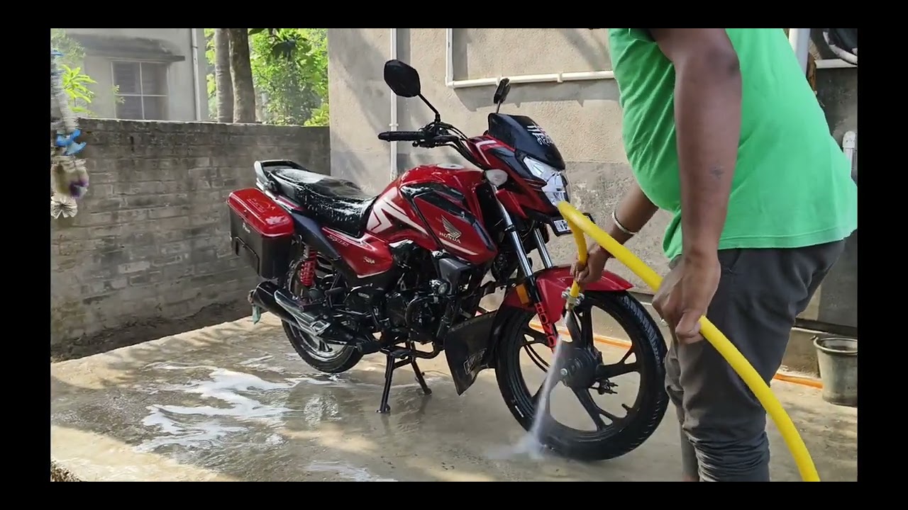 Honda shine sp wash........ - YouTube
