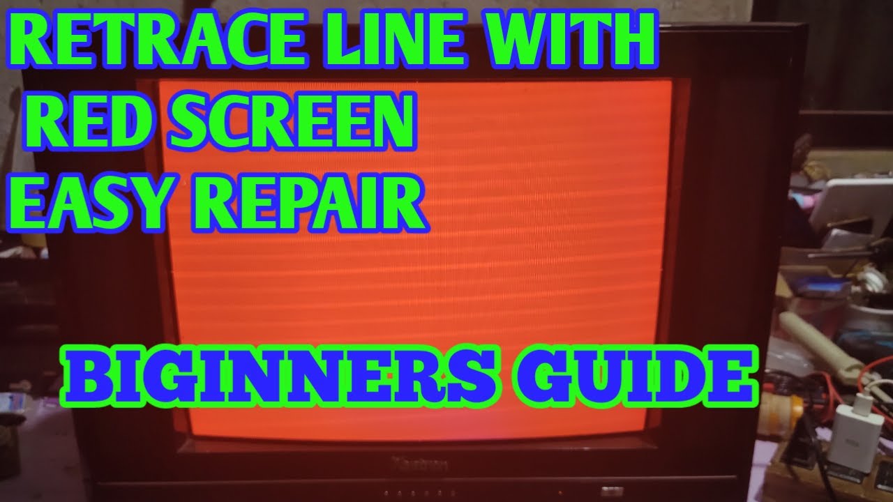 PAANO AYOSIN RED SCREEN WITH RETRACE LINE BASIC REPAIR FOR BEGINNERS ...