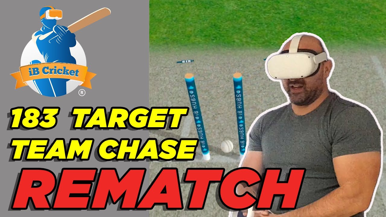 iB Cricket Gameplay - 183 Team Chase REMATCH on Oculus Quest 2 - YouTube