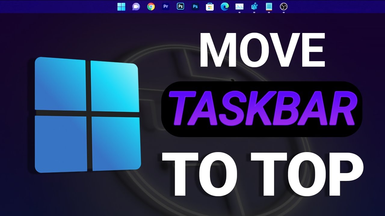 Move Windows 11 Taskbar to TOP - YouTube