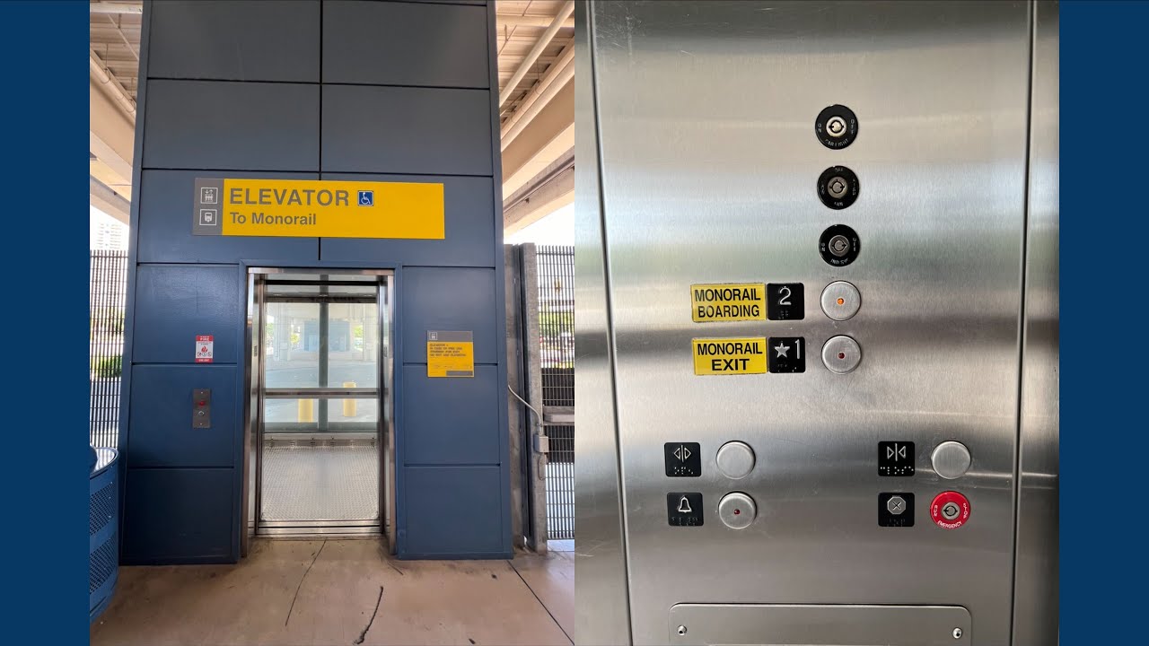 KONE Hydraulic Elevator at Westgate Monorail Station in Las Vegas ...