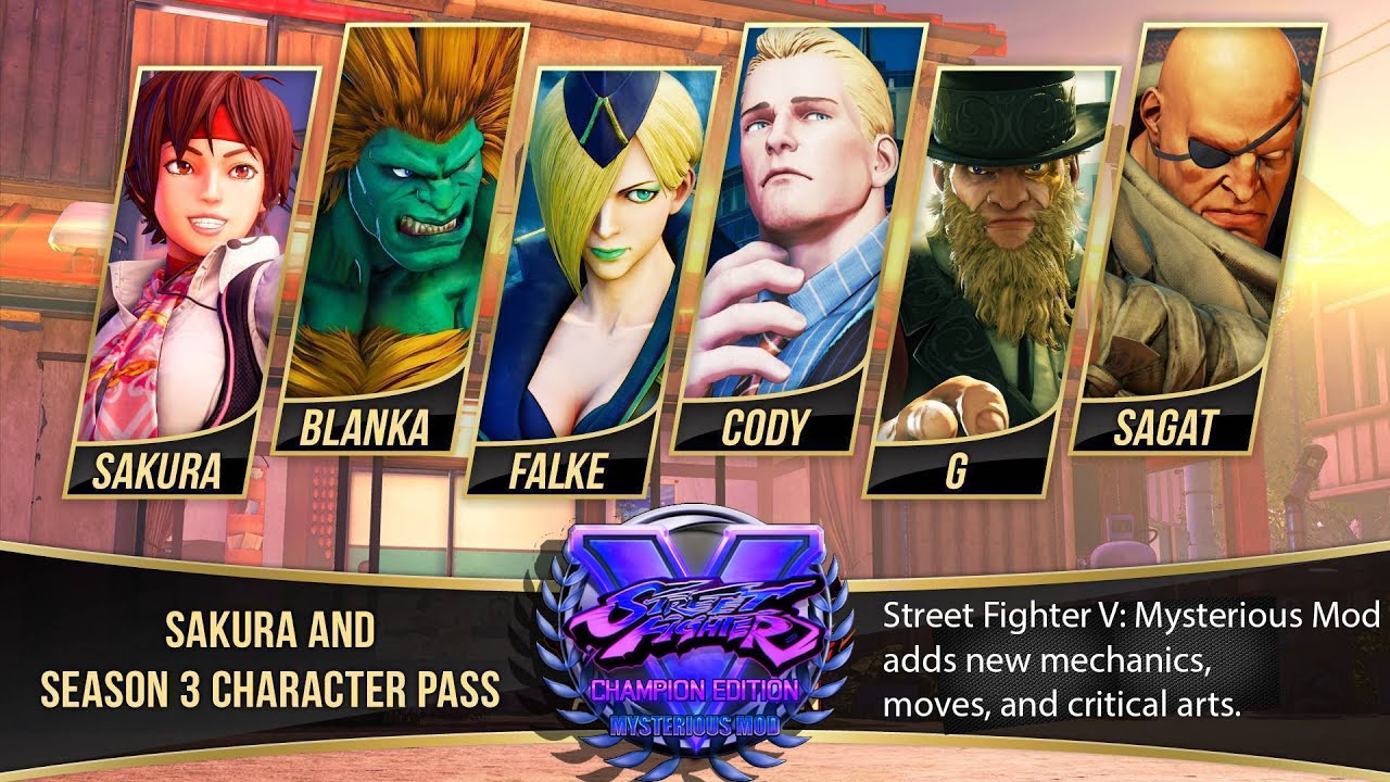 SFV:Champion Edition Mysterious Mod Season 3 On Pc - YouTube