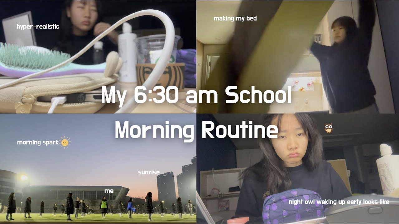 My 6:30 am school morning routine☀️ - YouTube