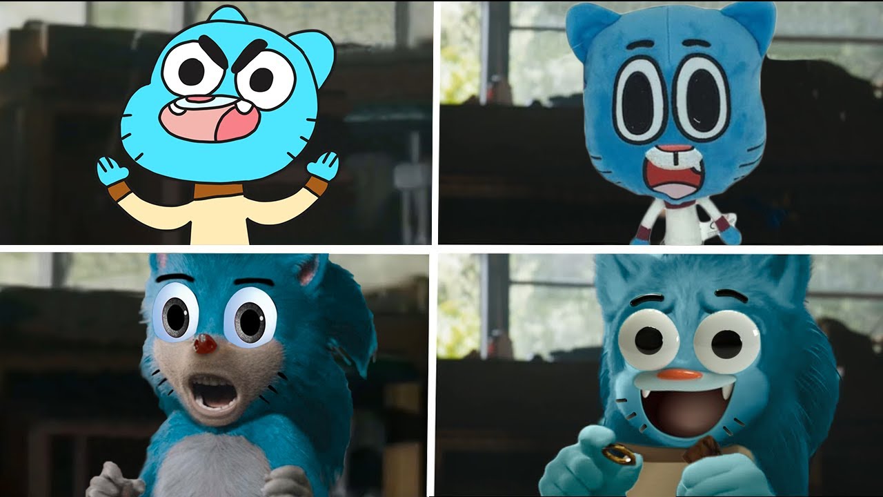 Sonic The Hedgehog Movie - The Amazing World of Gumball Uh Meow All ...