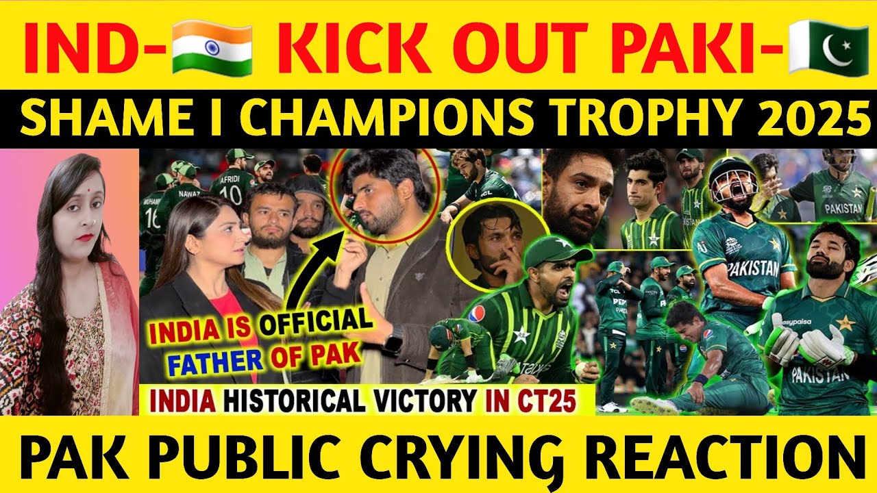 india kick out pak from CT 2025 | india historical victory | ind vs pak ...